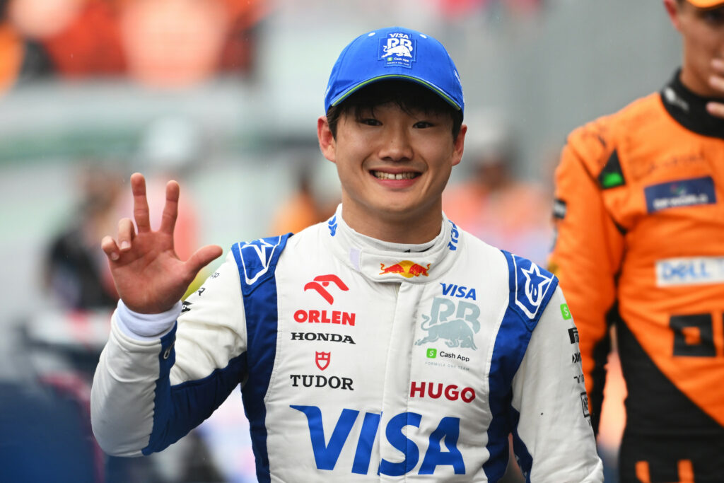 Tsunoda “enjoyed” wet conditions to secure career-best start of P3 at ...